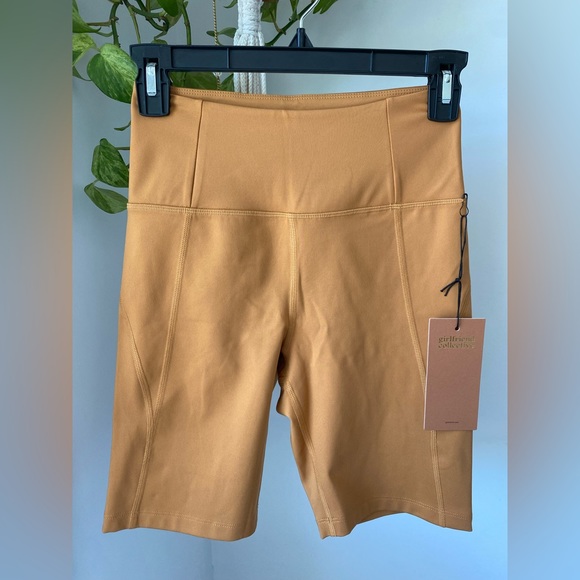 girlfriend collective | Shorts | Nwt Girlfriend Collective Highrise Bike Running Short Saddle ...
